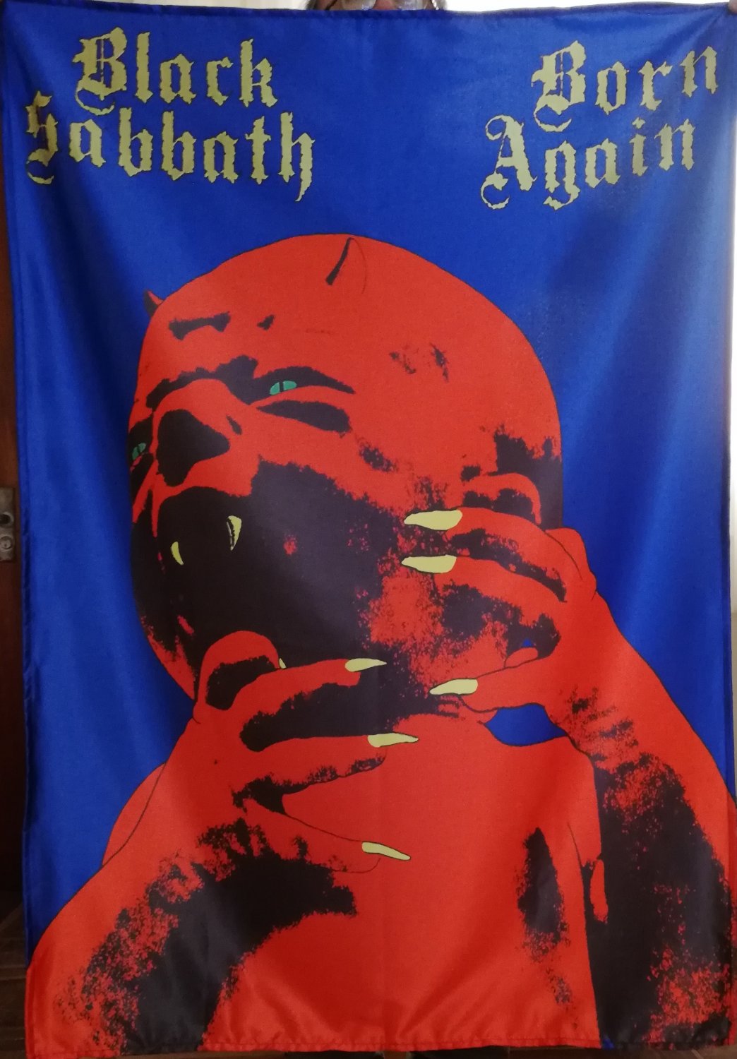 BLACK SABBATH Born Again FLAG CLOTH POSTER WALL TAPESTRY BANNER CD LP Ozzy