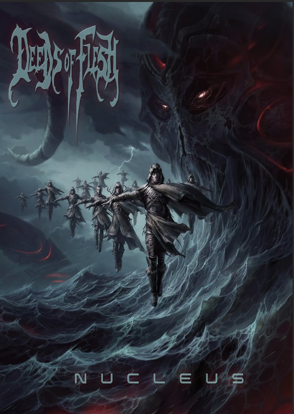 DEEDS OF FLESH Nucleus FLAG CLOTH POSTER Death Metal