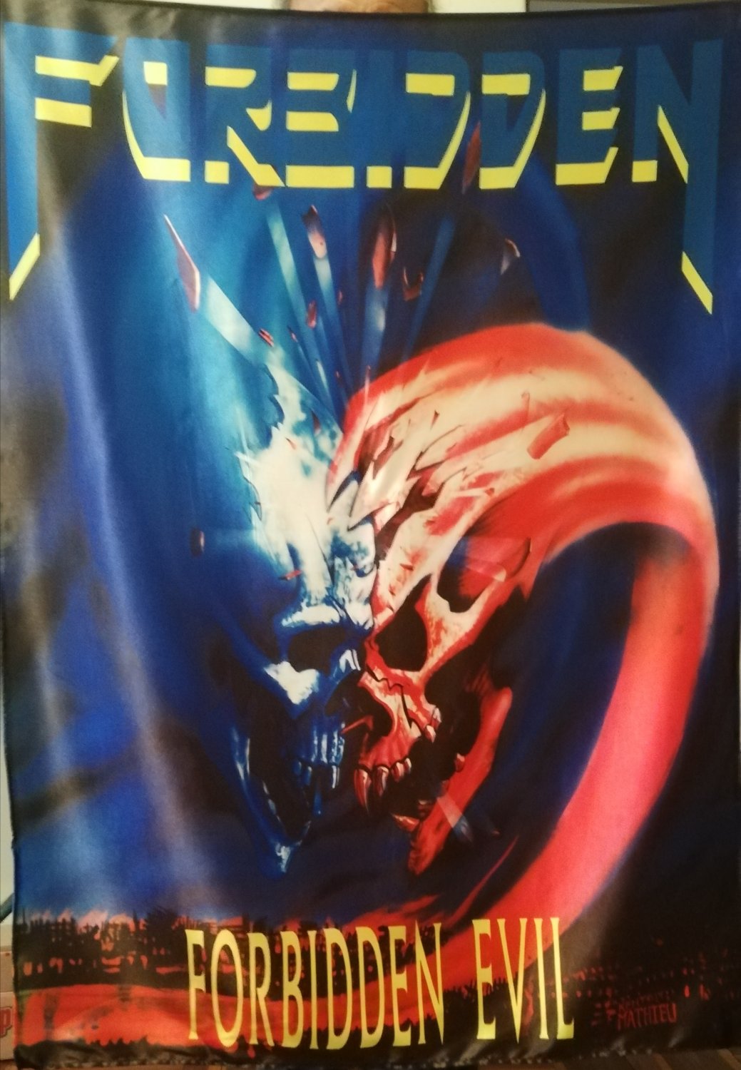 FORBIDDEN Forbidden Evil FLAG BANNER CLOTH POSTER WALL TAPESTRY CD ...