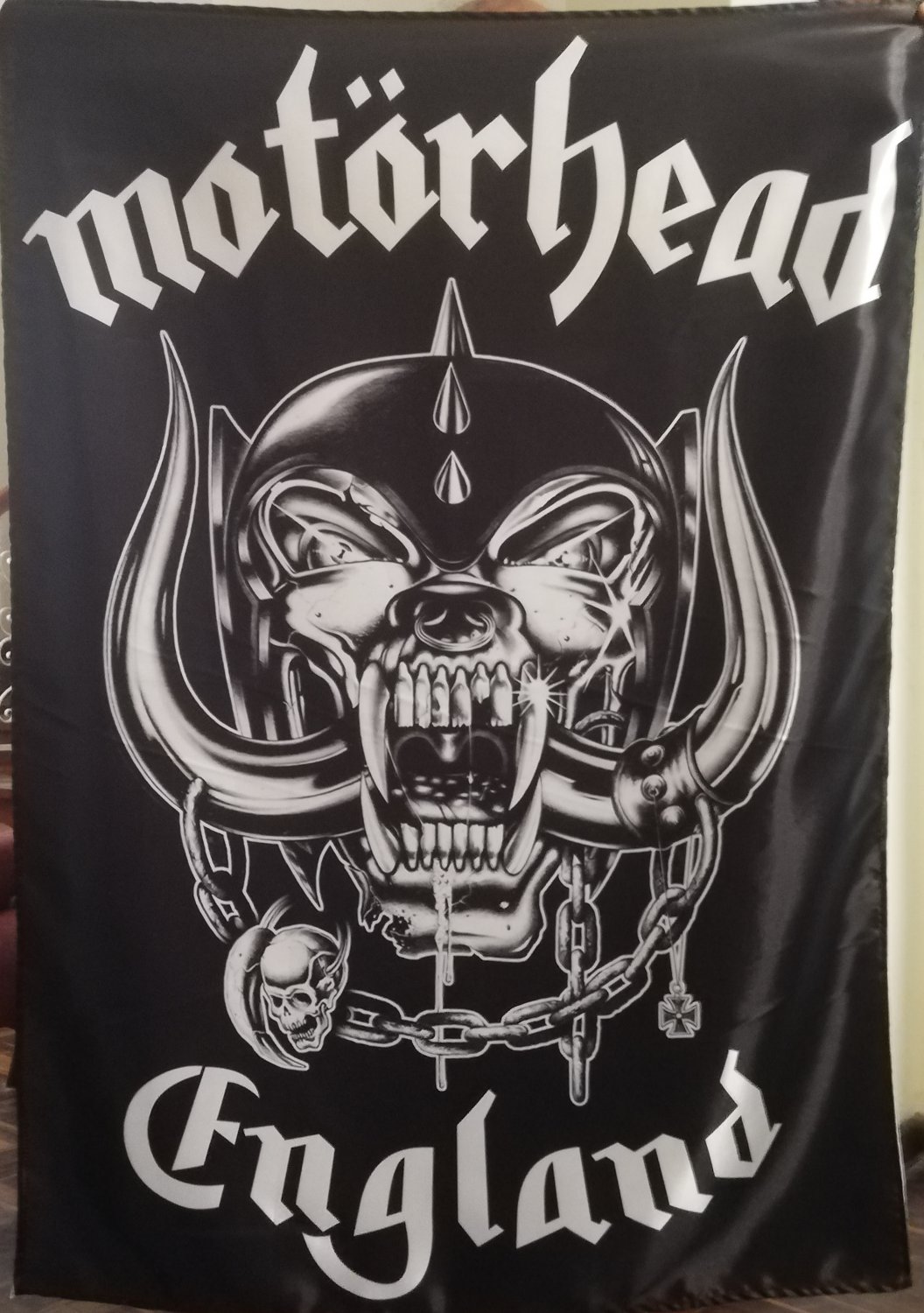 MOTORHEAD England V FLAG CLOTH POSTER TAPESTRY BANNER CD Thrash Metal