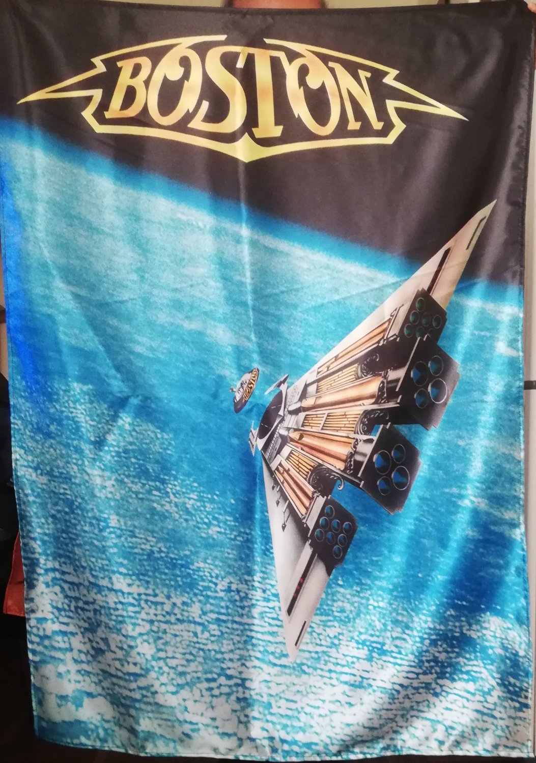 BOSTON Third Stage FLAG CLOTH POSTER WALL TAPESTRY BANNER CD Rock