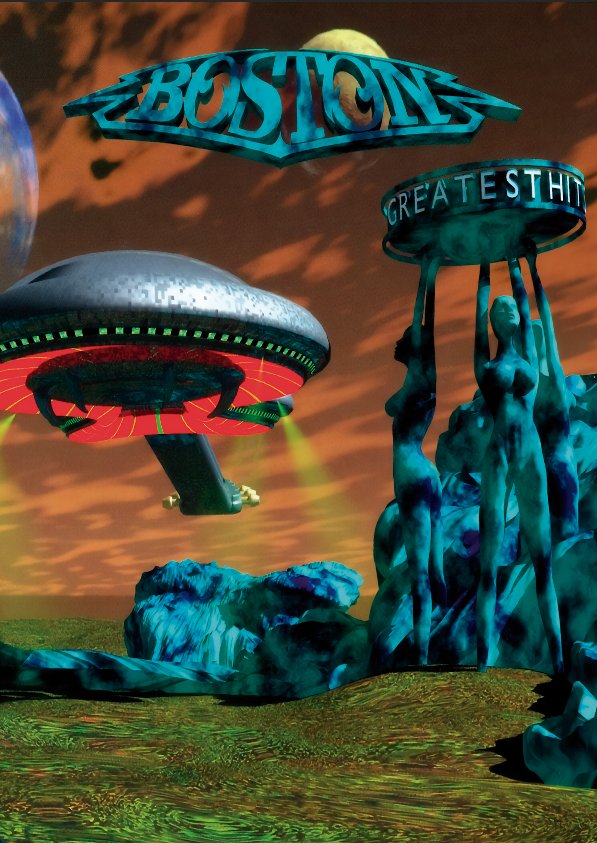 BOSTON Greatest Hits FLAG CLOTH POSTER BANNER CD Rock