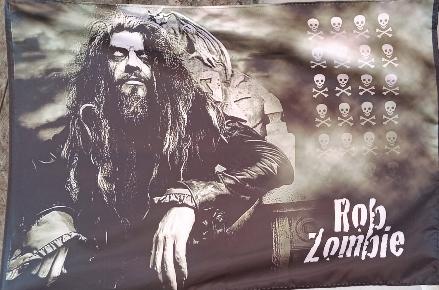 ROB ZOMBIE White Zombie 1 FLAG CLOTH POSTER BANNER Heavy Metal