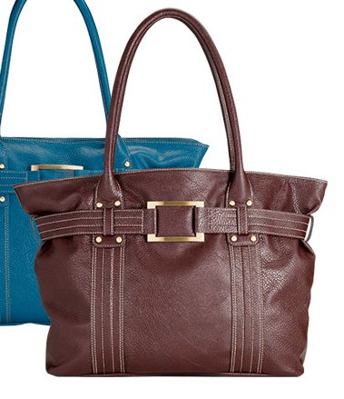 Brown: Butler Organizer Tote Bag with Purse Dividers - Avon