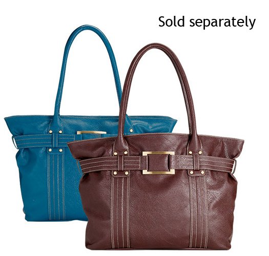 Brown: Butler Organizer Tote Bag with Purse Dividers - Avon