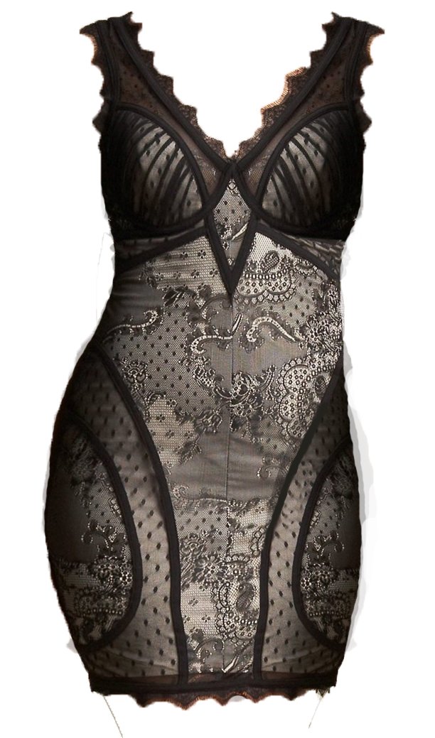 Bebe Sexy Lace Overlay V Neck Corset Bustier Lingerie Inspired Dress