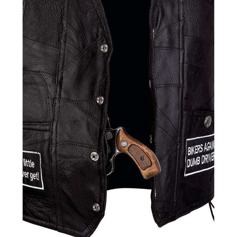 Buffalo Leather Concealed Carry Vest