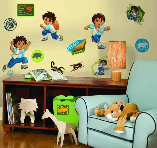 Go, Diego, Go! Wall Decals - Removable Art Stickers Room Decor