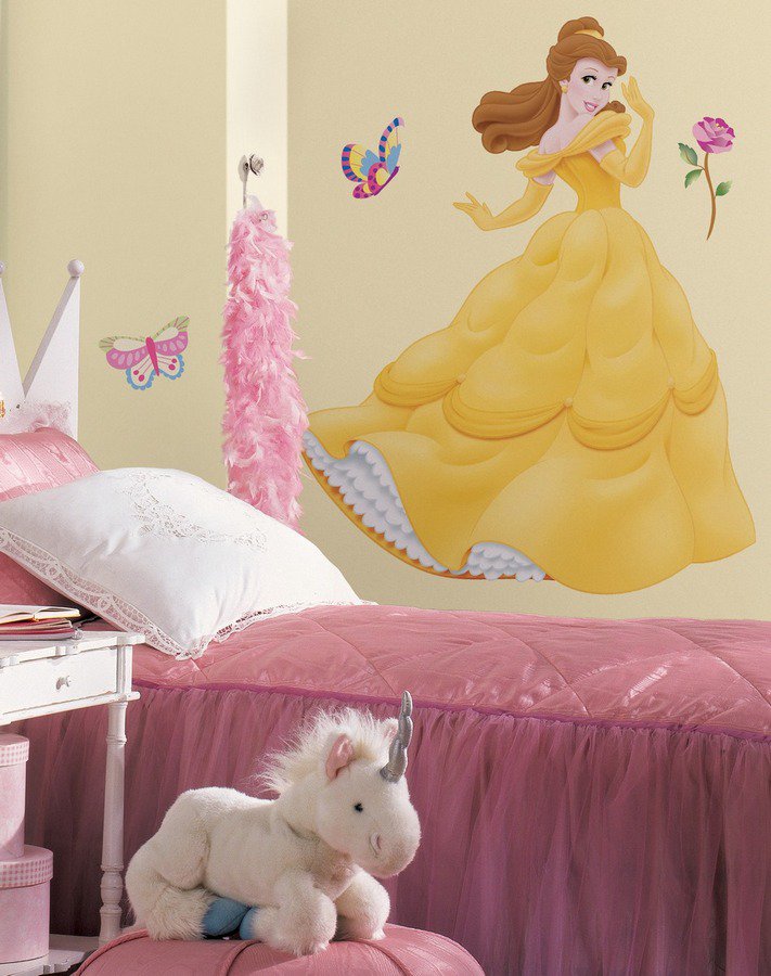 Disney Princess - Belle Giant Wall Decal - Art Stickers Room Decor