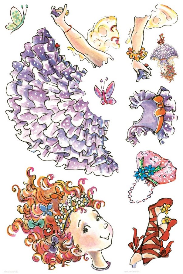 Fancy Nancy Giant Wall Decal - Art Stickers Room Decor