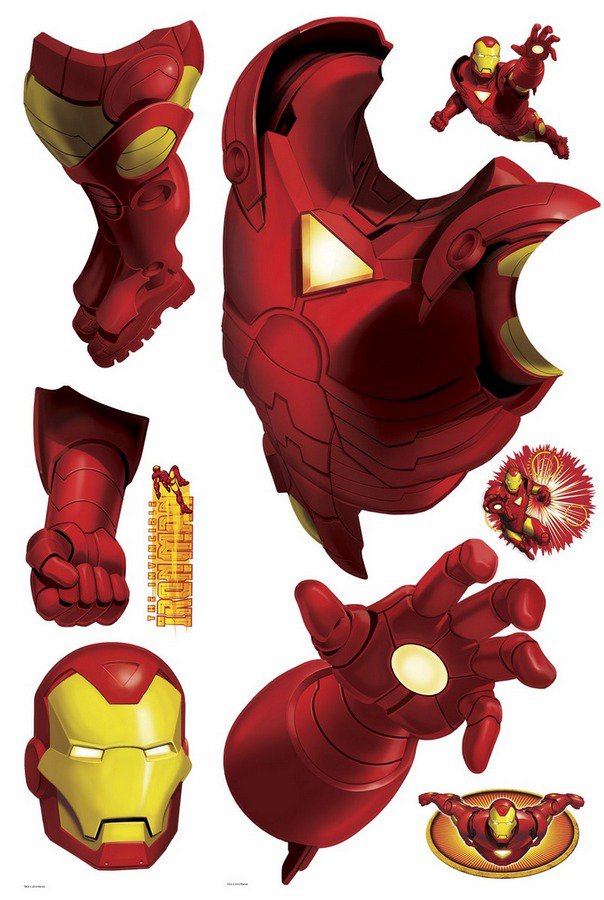Iron Man Giant Wall Decal - Art Stickers Room Decor