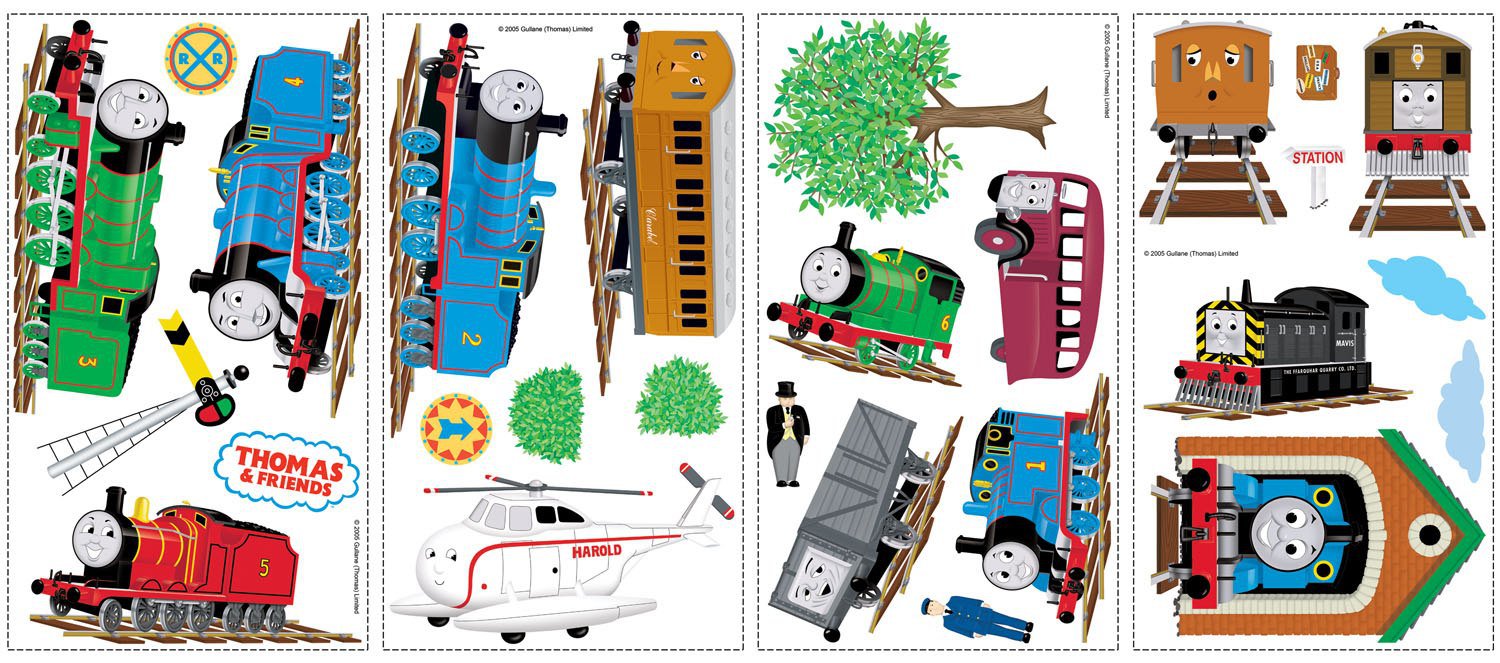 Thomas the Train Wall Decals - Removable Art Stickers Room Decor