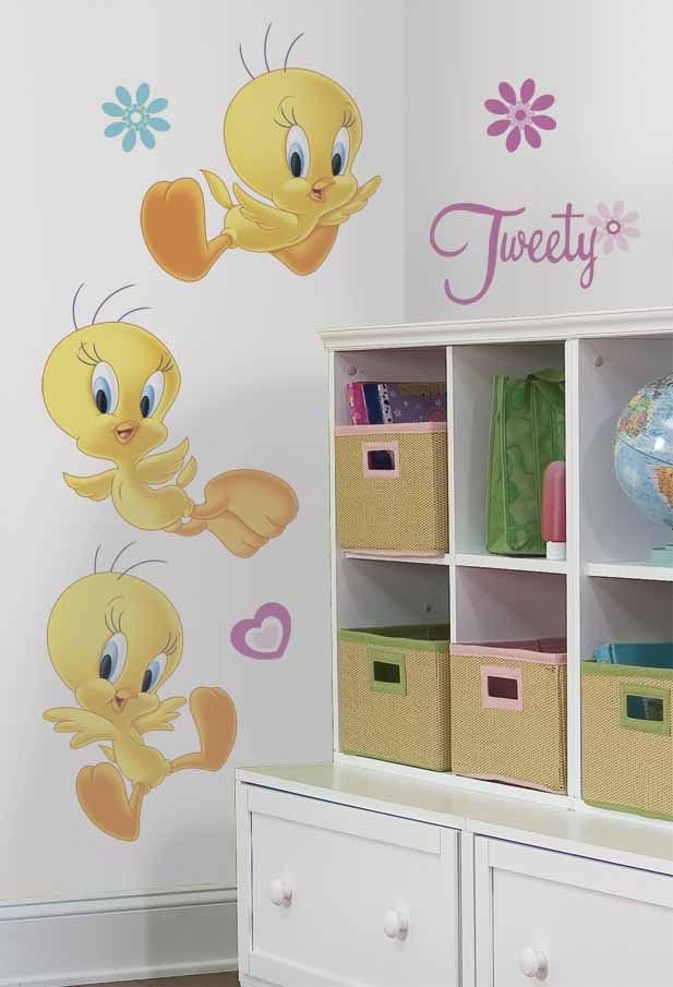 Tweety Bird - Looney Tunes Giant Wall Decal - Art Stickers Room Decor