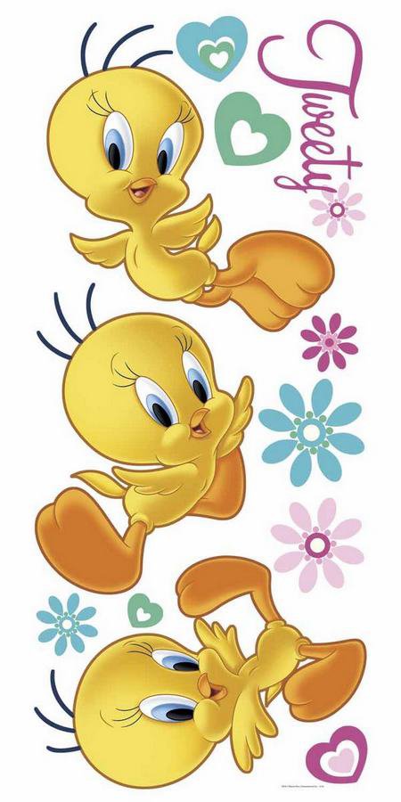 Tweety Bird - Looney Tunes Giant Wall Decal - Art Stickers Room Decor