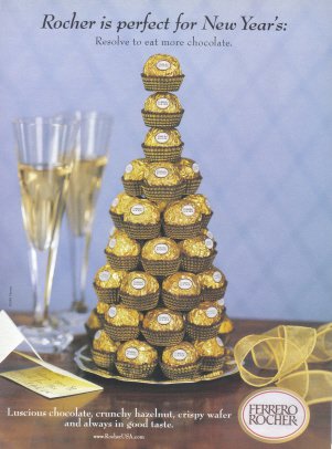 FERRERO Rocher 2003 Candy Print Advertisement