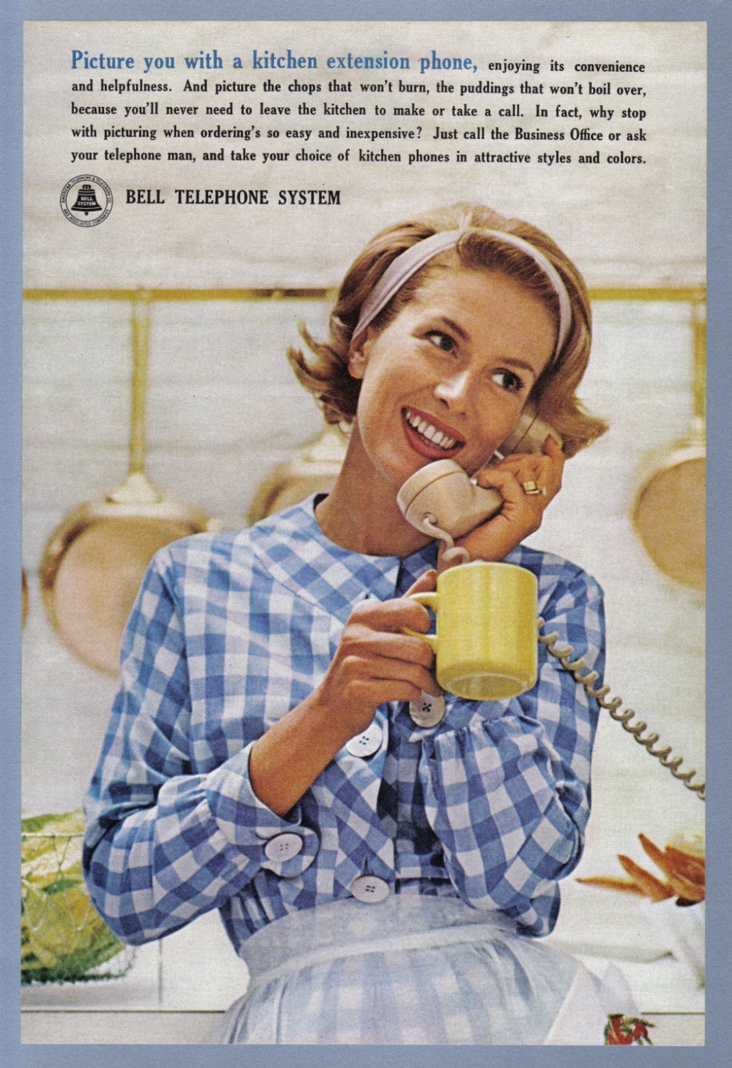 1963 BELL Telephone Vintage Magazine Print Ad