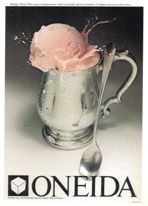 1981 ONEIDA SILVER Magazine Print Ad