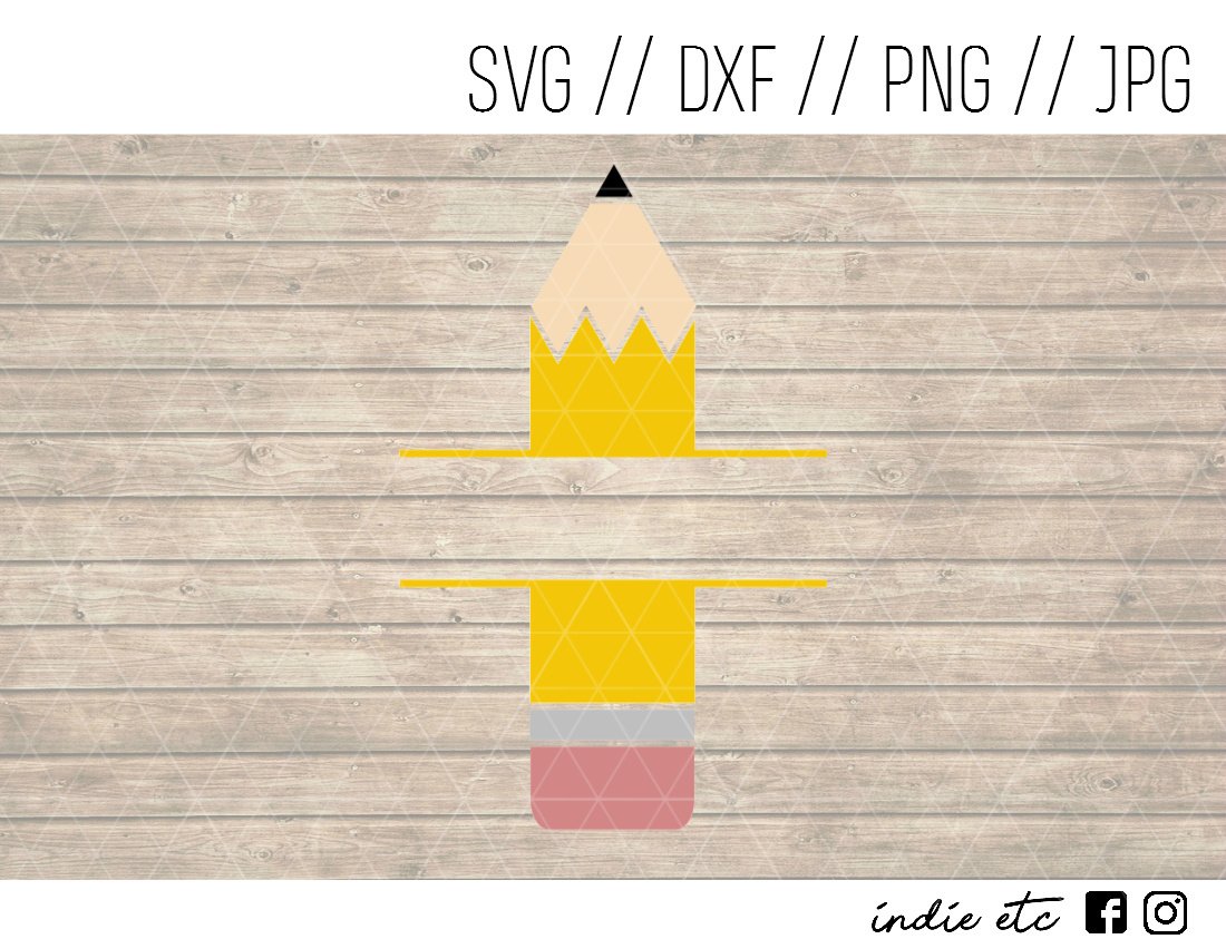 Name Pencil Digital Art File Download (svg, png, dxf, jpg, cut file ...