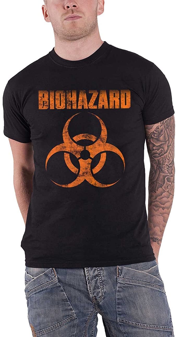 Biohazard T Shirt Band Logo Urban Discipline Official Mens Black XL ...