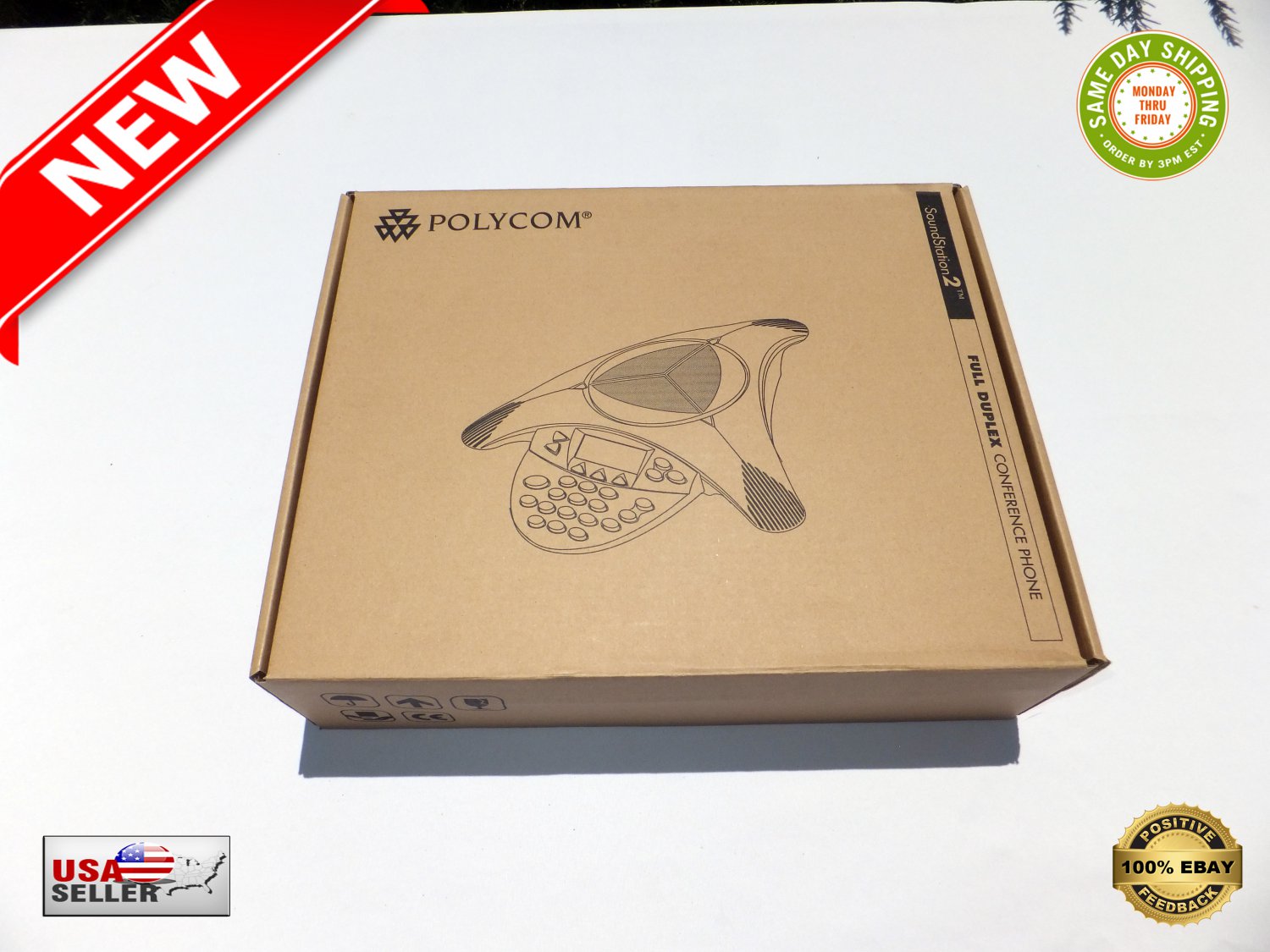 Polycom 2200-16000-001 Soundstation2 Full Duplex Conference Phone - NEW ★