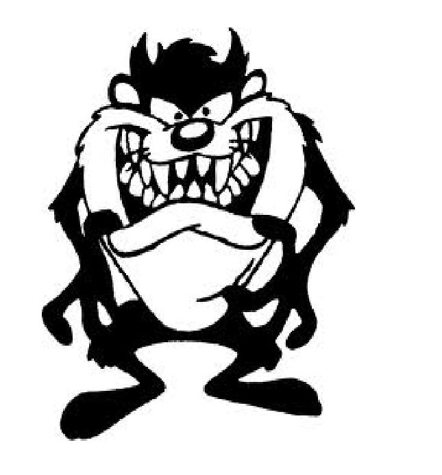 taz vinyl car sticker, decal, window oracal 651