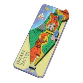 Rubber Magnet with Land of Israel Map