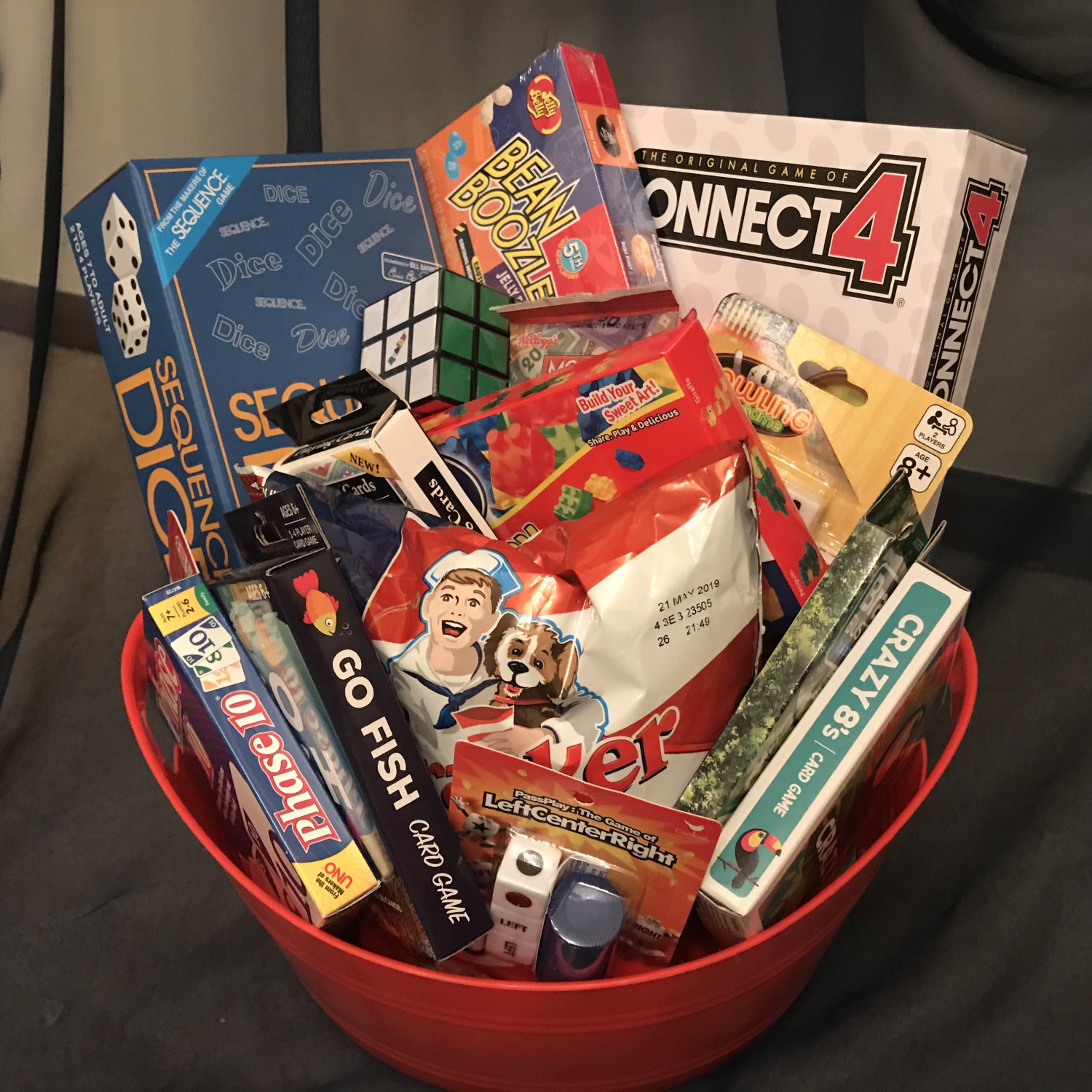 Family Game Night Gift Basket
