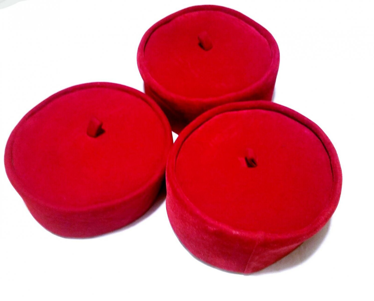 Quality Thick Velvet Traditional Nigerian Igwe Ozo Men' Wedding Red Hat Cap