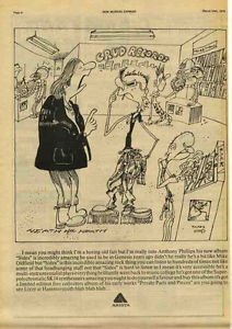 ANTHONY PHILLIPS Sides LP Poster Size Press Advert cutting/clipping 1979