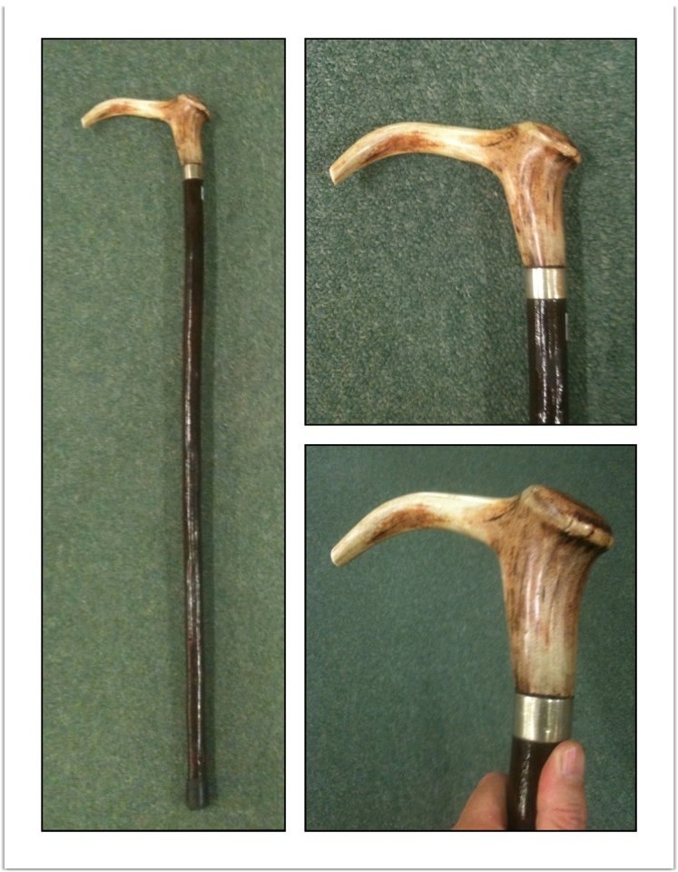 Bone Handled walking Stick