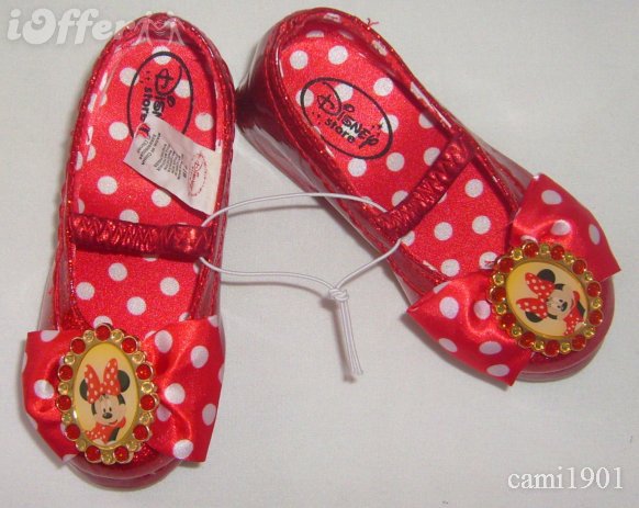 Disney Light Up Minnie Mouse Red Shoes Size 7/8