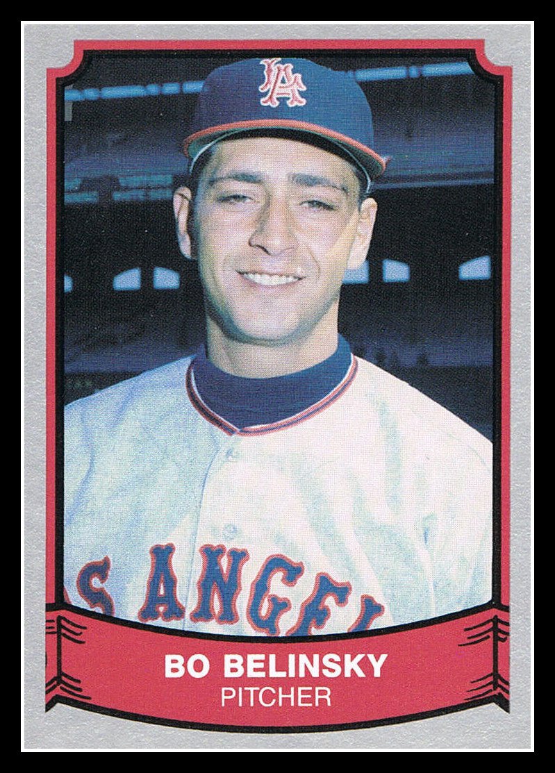 1989 Bo Belinsky #130 Pacific Baseball Legends Trading Card