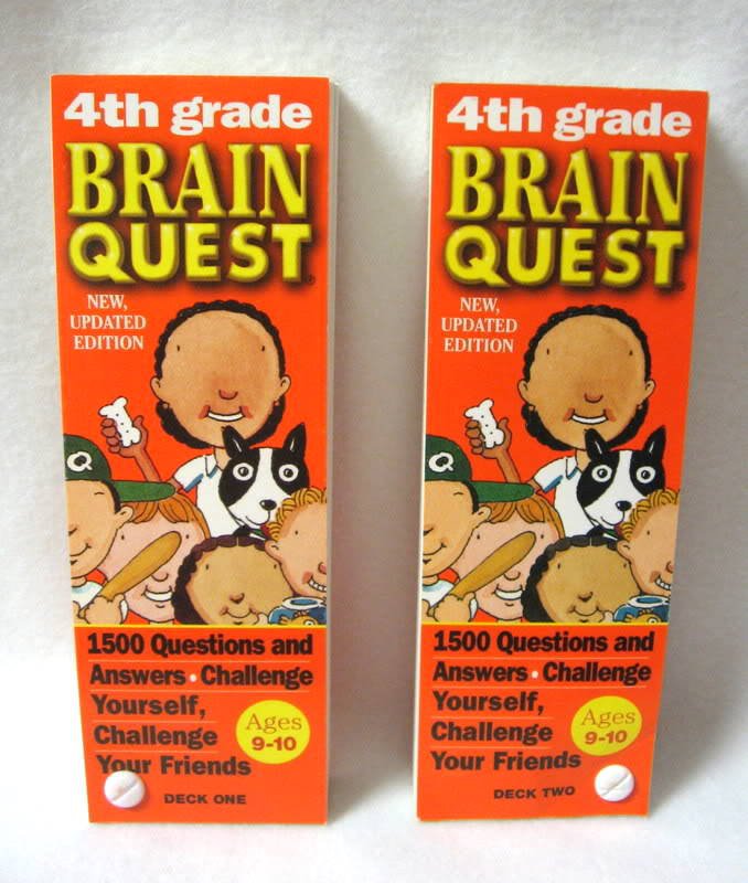 4th Grade Brain Quest 1500 Questions & Answers Educational Card Game