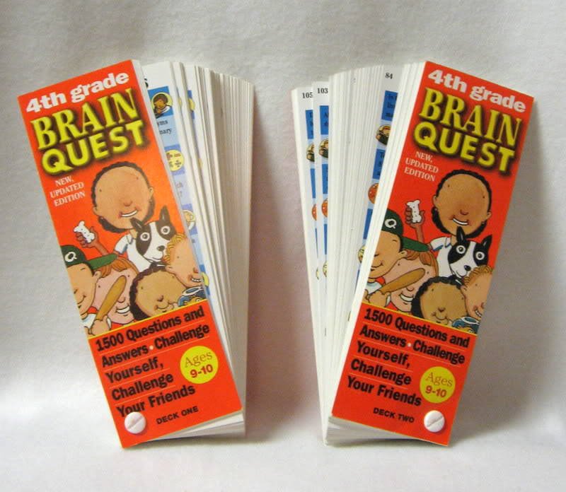 4th Grade Brain Quest 1500 Questions & Answers Educational Card Game