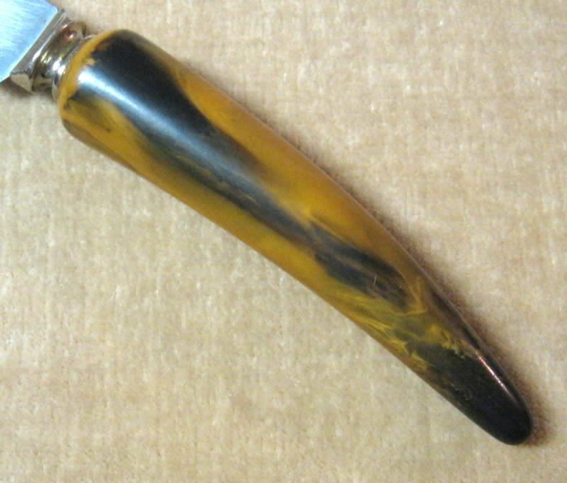 Bakelite Bullet Handle Carving Knife Stainless Steel E. Parker & Sons