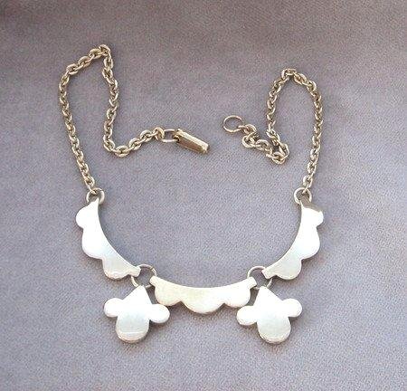 Gold Mickey Mouse Pendant Necklace Retro Vintage Jewelry 1970s