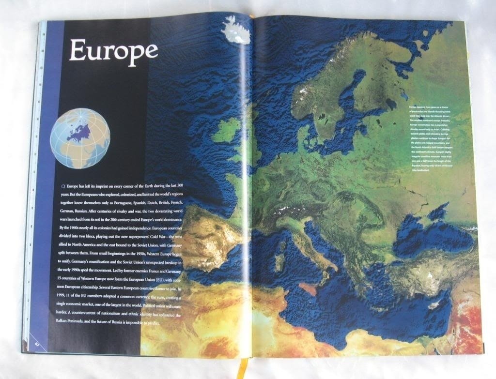 National Geographic Atlas Of The World 7th Edition Large Huge Hardcover ...