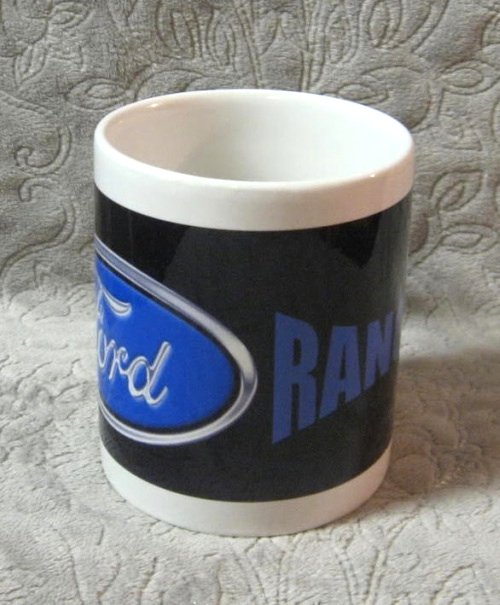 Ford Ranger Coffee Mug Cup One of A Kind Pottery Ceramic Hand Crafted