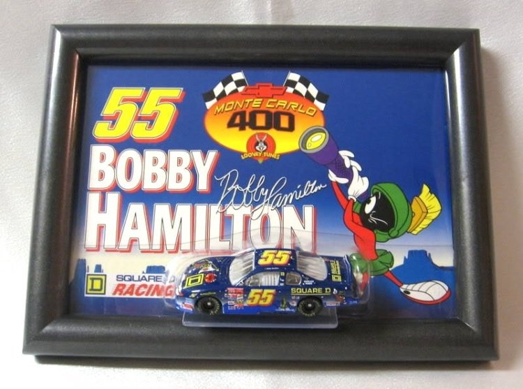 Bobby Hamilton #55 Nascar Diecast Toy Car Framed Picture Monte Carlo ...