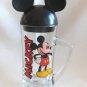 Mickey Mouse Glass Mug Cup Mouse Ear Lid Anchor Hocking HTF Unique Disney