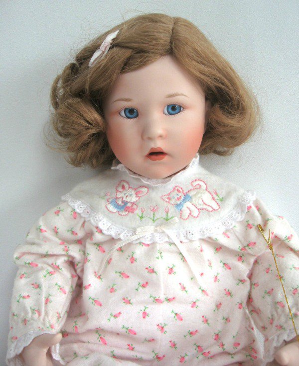 Katie Porcelain Doll 1989 Brigitte Deval Heirloom Georgetown Collection