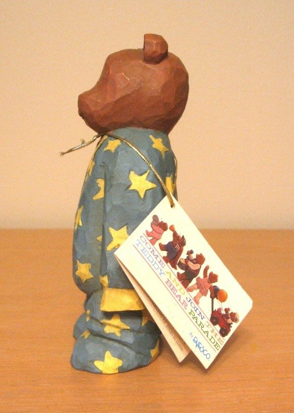 Enesco Cuddles Teddy Bear Figurine Artist Sande Elkins Limited Edition