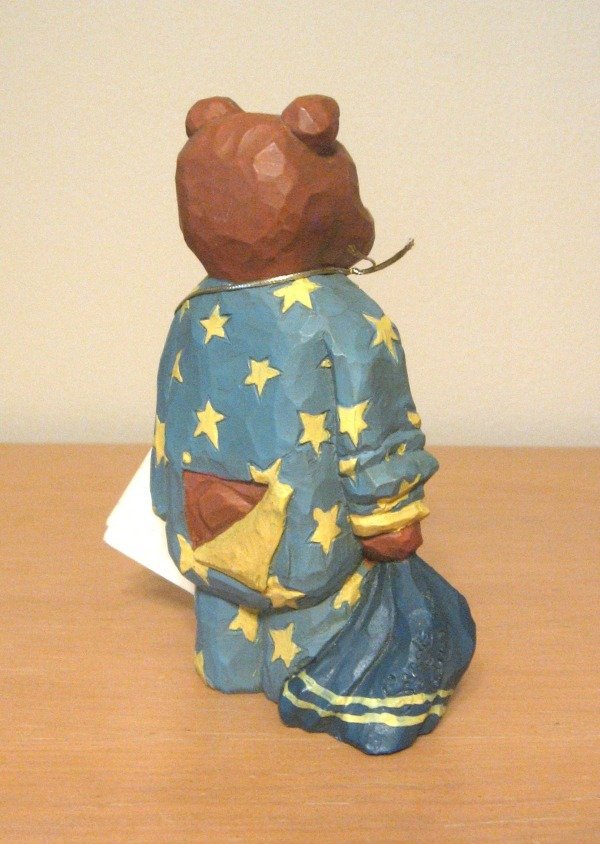 Enesco Cuddles Teddy Bear Figurine Artist Sande Elkins Limited Edition