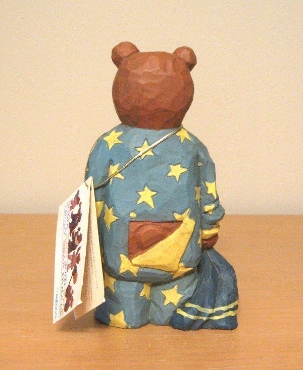 Enesco Cuddles Teddy Bear Figurine Artist Sande Elkins Limited Edition