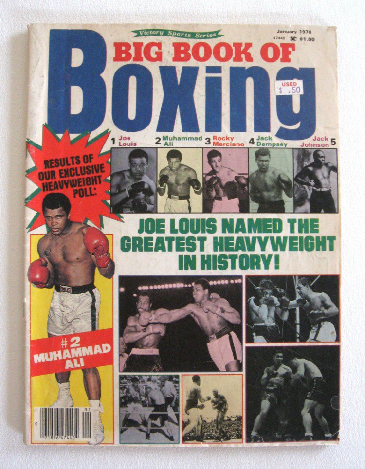 Big Book of Boxing Magazine Muhammad Ali Cover Vintage January 1978