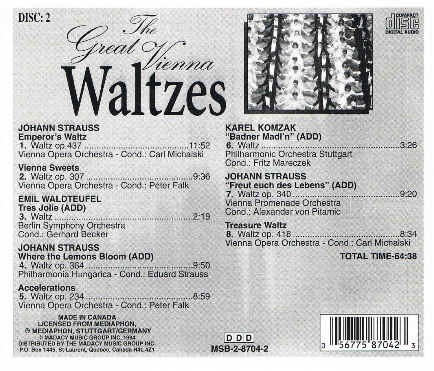 The Great Vienna Waltzes 3 Disc Boxed Set Music CDs