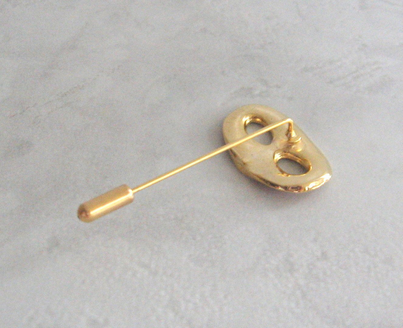 Unique Red Mask Masquerade Stick Pin Vintage Jewelry 1980s