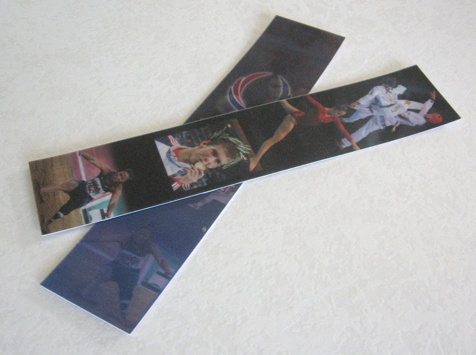 USA Olympic Games 2 Hologram Bookmarks and Sticker Beijing 2008 Summer ...