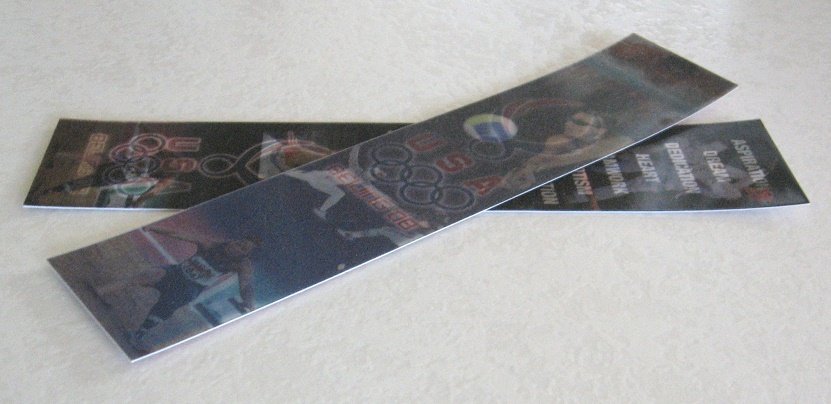 USA Olympic Games 2 Hologram Bookmarks and Sticker Beijing 2008 Summer ...