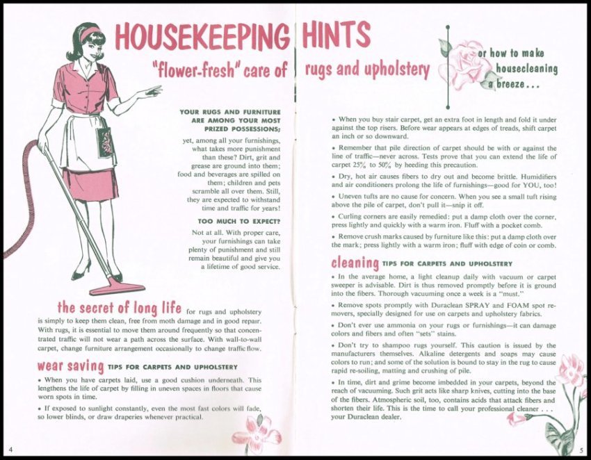 Housekeeping Hints 137 Ways To Make Housekeeping A Breeze Duraclean ...